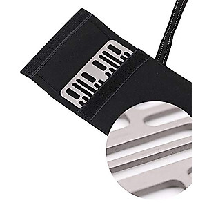 Tentock Titanium Barbecue Grill Plate Ultralight Campfire Grate Grills Portable Baking Cooling Rack Roasting Kitchen Utensils for Backpacking Hiking Cooking with Storage Bag