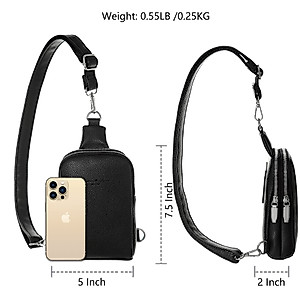INICAT Small Crossbody Sling Bags for Women Vegan Leather Cell Phone Purse Fanny Packs for Women Men(2-IN-1-Rose)