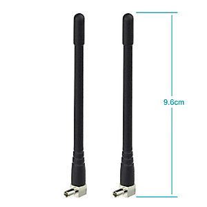 Bingfu 4G LTE Antenna 3dBi Mini External TS9 Antenna (2-Pack) Compatible with Verizon AT&T T-Mobile Sprint 4G LTE Mobile Hotspot MiFi Router Cellular Mobile Broadband Modem USB Modem Dongle Adapter