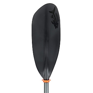 Attwood 11758-2 Vibrant Asymmetrical Paddle, Length-Adjustable, 7 to 7 ½ Feet Long, Black Blades, Kayaking