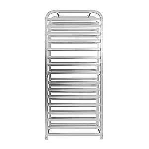 Krollen Industrial 16 Pan Aluminum End Load Sheet / Bun Pan Rack for Reach-Ins - Unassembled