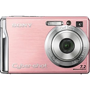 Sony Cybershot DSCW80 7.2MP Digital Camera with 3x Optical Zoom and Super Steady Shot (Pink) (OLD MODEL)