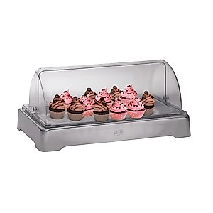TableCraft Products CW40169 Full SZ Stainless Cold Server W Polycarbonate Lid