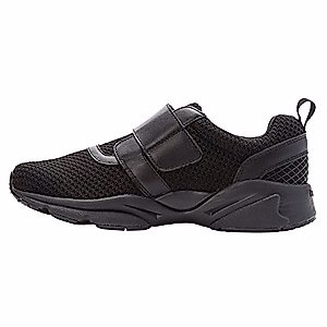 Propét Womens Stability X Strap Walking Walking Sneakers Shoes - Black - Size 8.5 3E