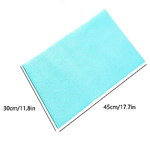 6 PCS Refrigerator Mats EVA Shelf Liners Refrigerator Liners Can Be Cut Refrigerator Mats Pad Washable Fridge Mats Liners 2 Pink/2 Green/2 Blue