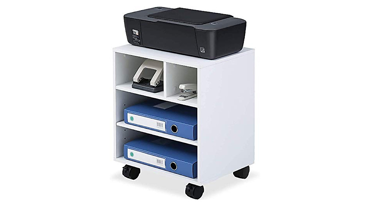 Buy FITUEYES White Printer Stand for Small Spaces & Offices