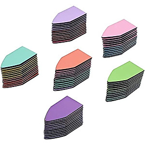 72 Pack Rainbow Arrow Magnetic Bookmarks, Bulk Mini Magnet Page Clip Markers for Reading, 12 Colors (1 x 0.5 in)