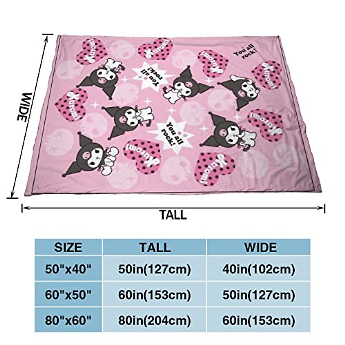 Ultra-Soft Micro Fleece Blanket Plush Lightweight Throw Blankets for All Seasons Living Room Bed 50"X40"