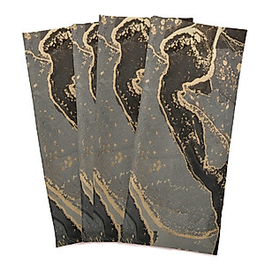 Dallonan Kitchen Towels and Dishcloths Sets of 6 Luxury Abstract Black Gray Gold Marble Polyester Soft Absorbent Hand Towels for Kitchen Clearance, Dish Towel, Tea Towels, Bar Towels 28x18 Inch