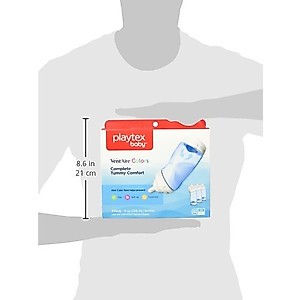 Playtex Baby VentAire Bottle for Boys, Helps Prevent Colic and Reflux, 9 Ounce Blue Bottles, 3 Count