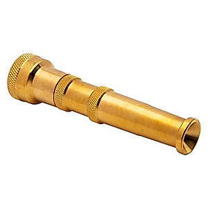 Rain Bird HENZLB5ADJ 5" Solid Brass Garden Hose End Water Nozzle, Lead-Free, Twist Adjustable Spray