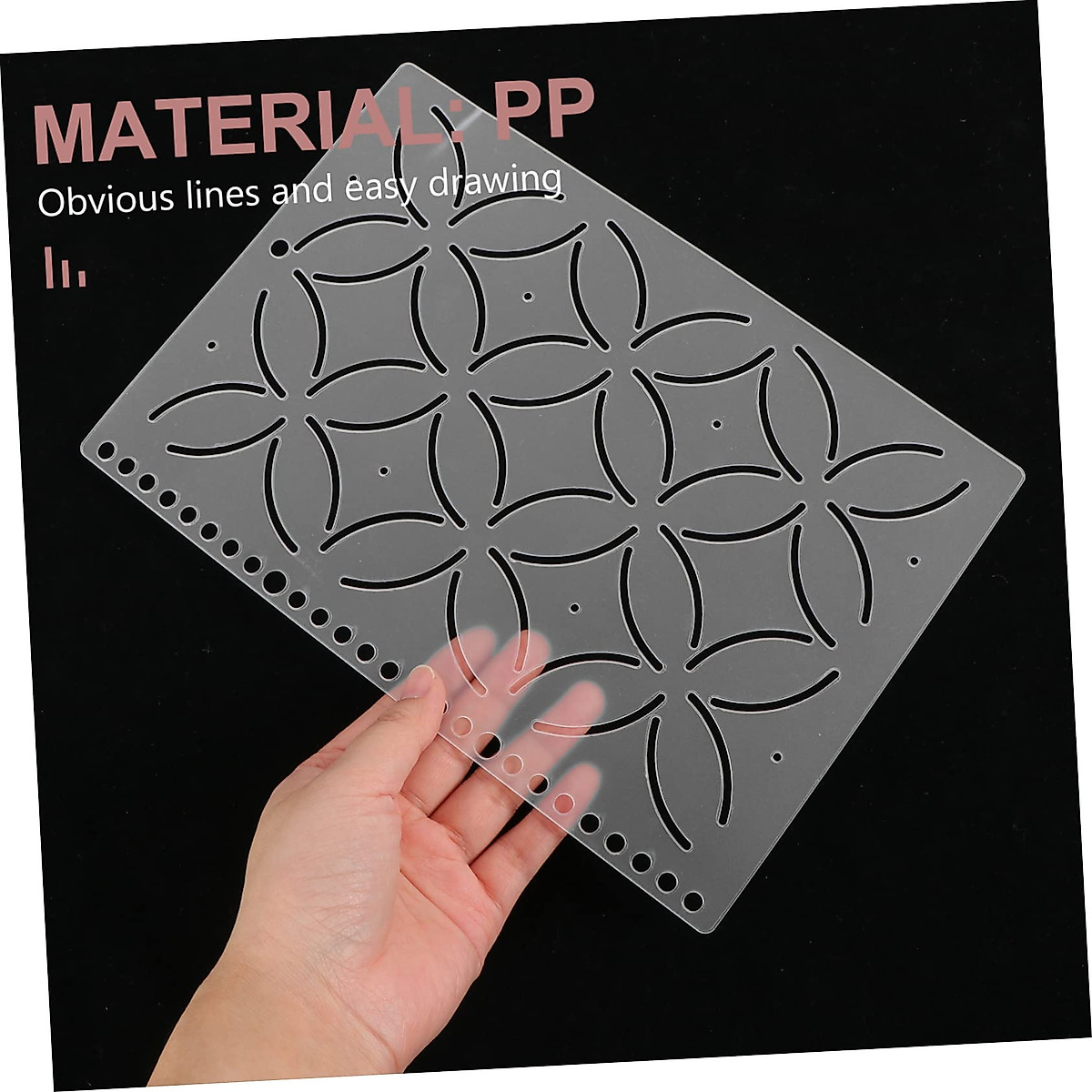 VILLCASE Quilting Stencils for DIY Clothing Multi-Function Sewing Embroidery Template Ruler Sewing Gauge