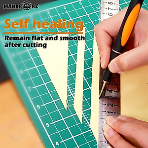 MANUFORE 34pcs Large Exacto Knife Set and A3 Cutting Mat Bundle
