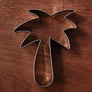 LILIAO Palm Tree Cookie Cutter - 3.4 x 4.2 inches - Stainless Steel