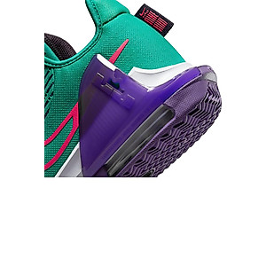 Nike Lebron Witness VI Mens Basketball Trainers CZ4052 Sneakers Shoes (UK 8 US 9 EU 42.5, Clear Emerald Hyper Pink 300)