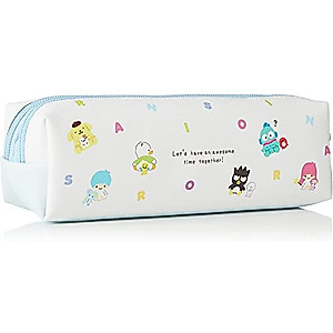 Tees Factory Sanrio SR-5540754CA W Zipper Slim Pen Pouch, Colorful, Alphabet