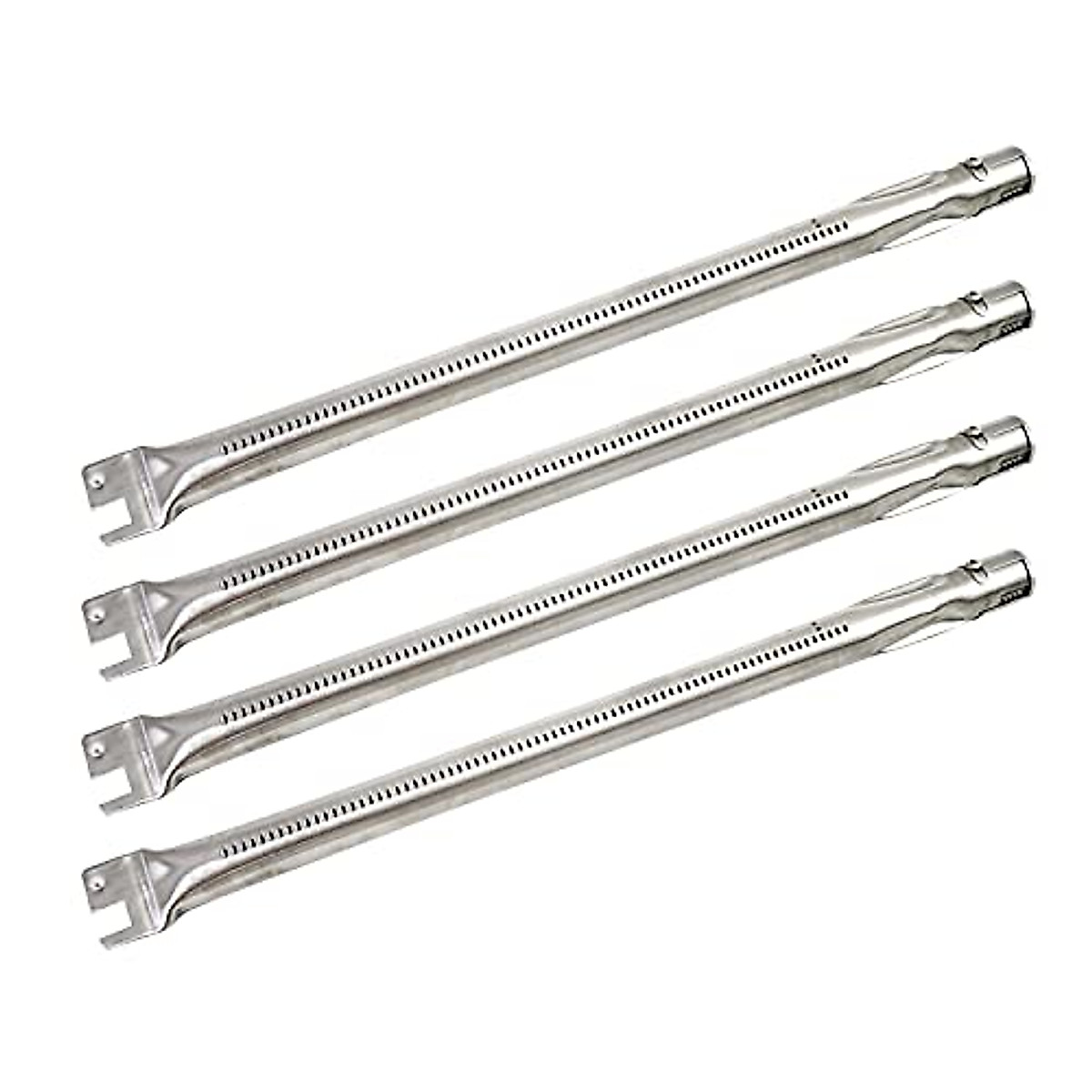 Plowo Stainless Steel Burner Replacement for Gas Select Ducane 3100, 3200, 3400, 4100, Affinity 3073101, Affinity 31421001 Grill Models, BBQ Heavy Duty Performance Pipe Burner Tube, 4-Pack, 18" x 1"
