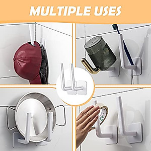 10 Pcs Hat Hooks for Baseball Caps Adhesive Hat Rack for Wall Hat Organizer Cap Hanger Holder Storage No Drilling for Door Office Closet Wall Bedroom