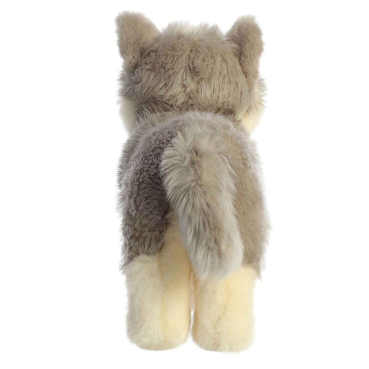 Aurora® Adorable Miyoni® Tots Wolf Pup Stuffed Animal - Lifelike Detail - Cherished Companionship - Gray 10 Inches