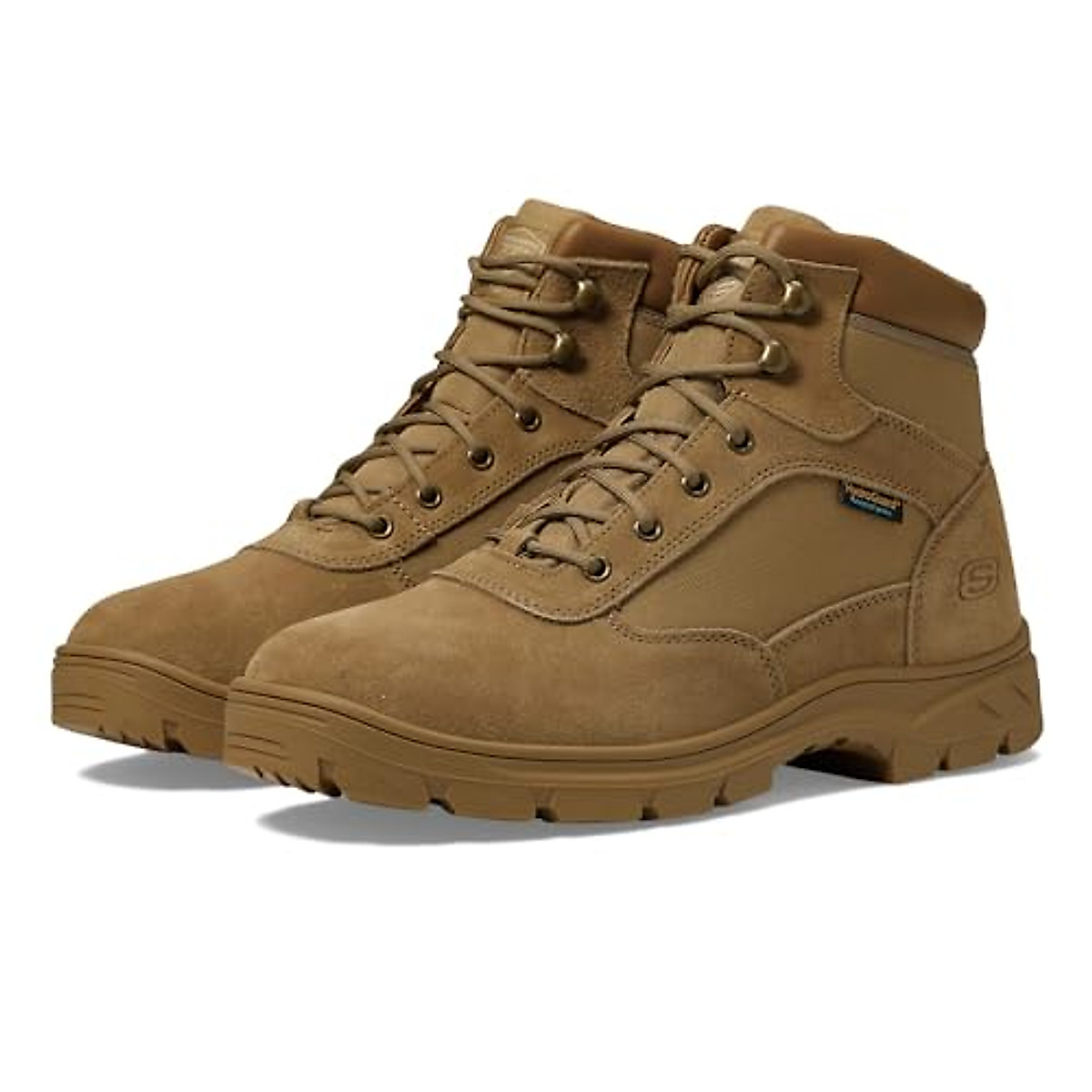 Skechers Men's Wascana Millit Boot Industrial Shoe, Camel Brown, 12
