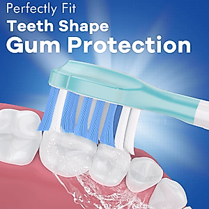 BrightDeal Replacement Heads for Philips Sonicare ProtectiveClean 4100 5100 6100 DiamondClean 9500 ExpertClean 7500 FlexCare HealthyWhite Electric Sonic Toothbrush C3 G3 W3 C2 G2 Brush, White, 6 Pack