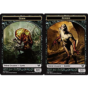 Magic The Gathering - Germ Token // Zombie Token (007/024 // 008/024) - Commander 2015