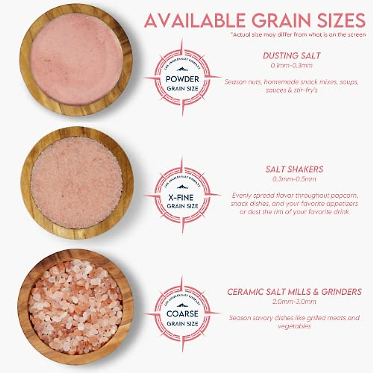 LA SALT CO Kashmir 5 Lbs Pink Himalayan Salt Bulk Jar, Coarse | 100% Pure, Food Grade with 84 Trace Minerals | Kosher Certified, Vegan, Non-GMO, & Cruelty-Free