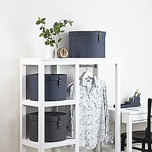 Bigso Box of Sweden RUT Set of 2 Storage Box, 37,5 x 37.5 x 23.5 cm, Blue, 2 unité(s)