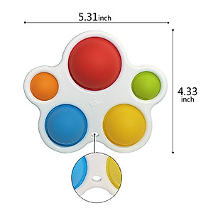 Fidget Pops Toy Gifts, Baby Toys Sensory Toy, Montessori Toys, Silicone Flipping Push Bubbles Fidget Pops it Educational Toy