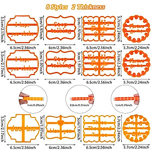 12 Pieces Funny Cookie Moulds for Baking, Cookie Moulds with Sayings Cuss Words, Cookie Cutters Form with Fun and Irreverent Phrases, Cookie Moulds with Wish Words for Kitchen DIY Supplies