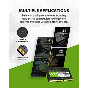 Acer SD100 8GB RAM DDR4 (1x8GB) Laptop Ram 3200 MHz SODIMM PC4-2500 CL22 Memory 1.2v - BL.9BWWA.206