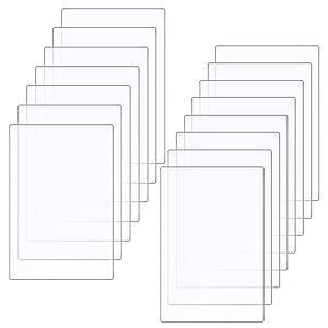 Duufin 15 Pack Clear Plexiglass Sheets 4" x 6" Clear Acrylic Sheets 0.04" Thick Extruded Plexiglass Panels Transparent Plastic Sheet for Picture Frame Glass Replacement, Projects Display, Painting
