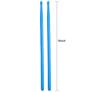 Suwimut 6 Pairs 5A Nylon Drumsticks, Exercise Plastic Drum Sticks, Lightweight and Durable Sticks for Drums, Musical Instrument Percussion Accessories