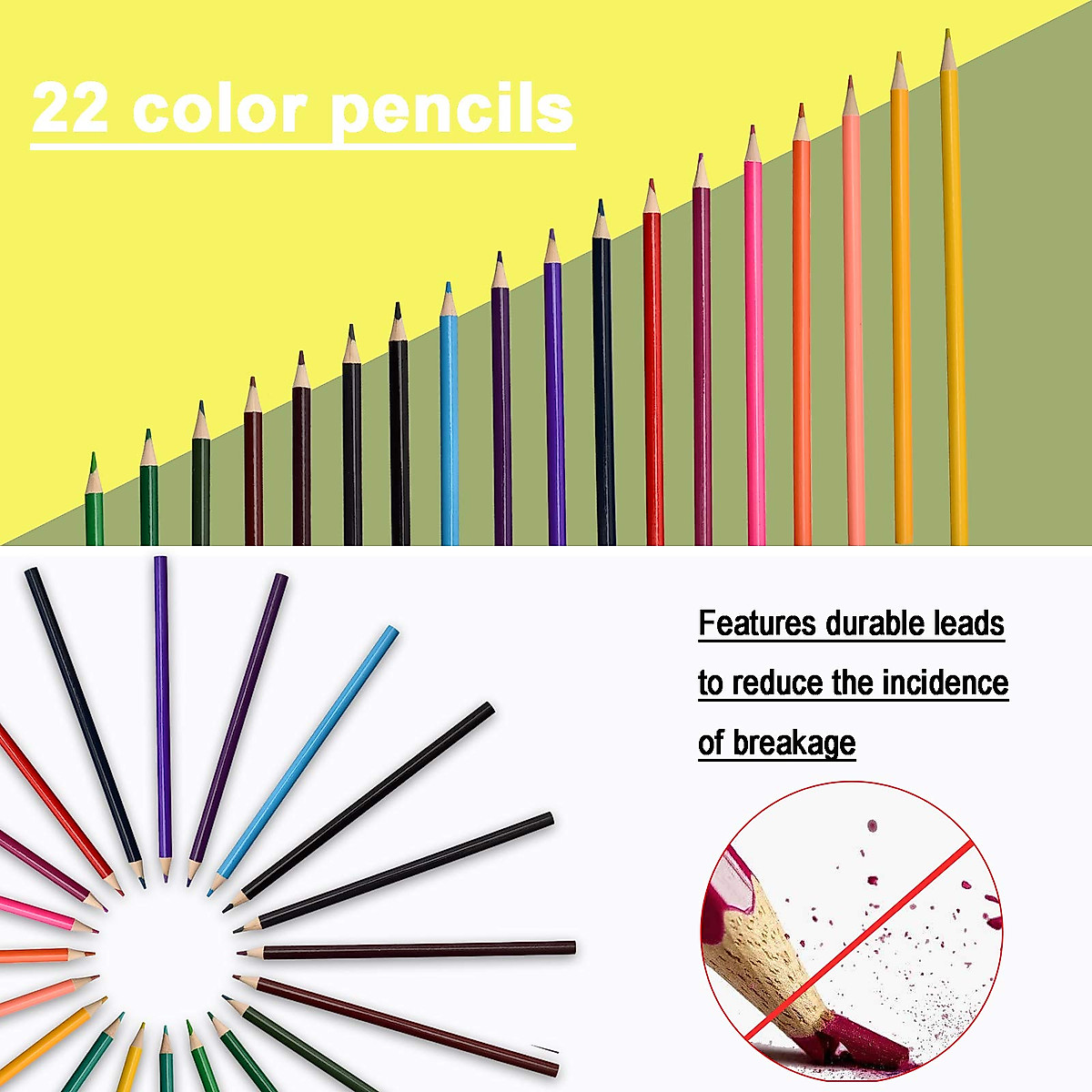 Darnassus 132-Piece Art Set, Deluxe Professional Color Set, Art Kit for Kids and Adult, With Compact Portable Case