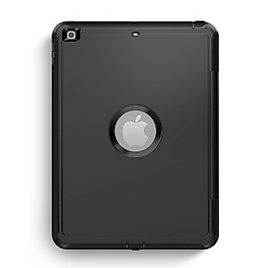 Timecity Case for iPad 9th Generation 10.2 inch 2021, Case for iPad 8th/ 7th Gen 2020/2019, Durable Protection Case with Pencil Holder Folding Stand Smart Cover Auto Sleep/Wake - Black