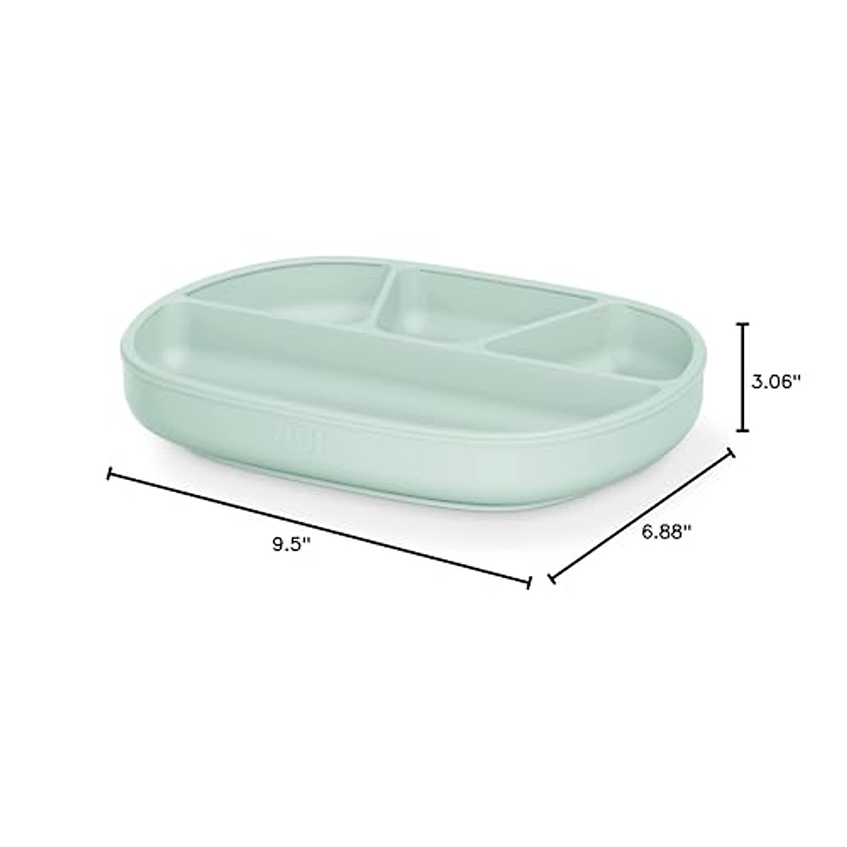 NUK Silicone Baby Suction Plates, Durable Suction Feature Helps Reduce Spills, Microwave & Dishwasher Safe, BPA-Free, Pack of 2