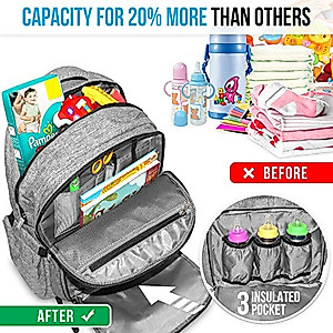 Diaper Bag Backpack Baby Bag - Large Diaper Backpack for Mom Dad, Unisex Bag