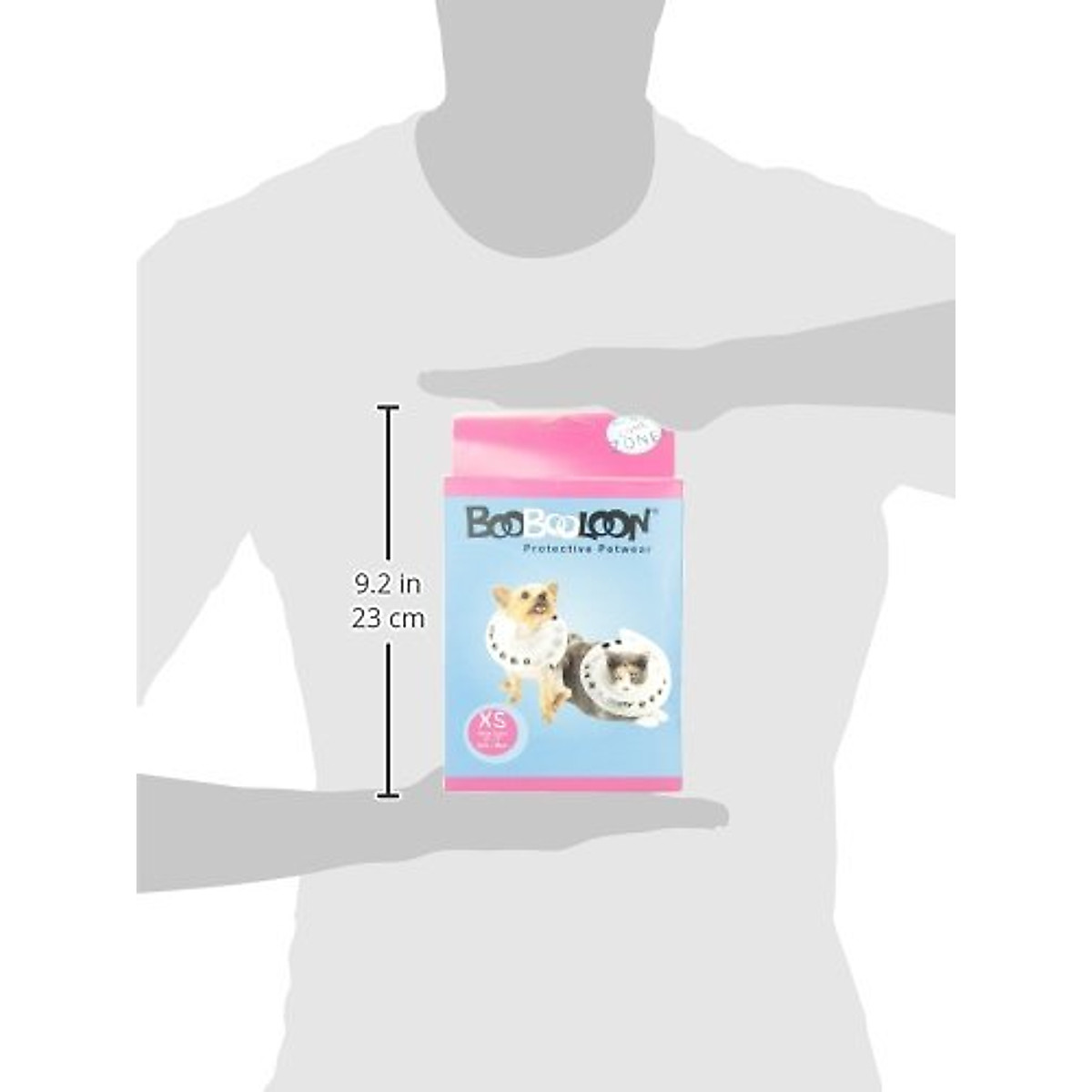 BooBooLoon Inflatable Pet Recovery Collar 1 Extra Small Size