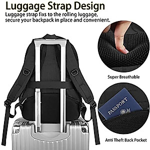 Matein Business Travel Backpack, Extra Large TSA Friendly Work Backpack with USB Charging Port and Laptop Compartment,Water Resistant College School Backpack for Men Women Fits 17 Inch Laptop Notebook