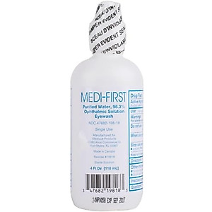 Medique First Aid Eyewash, 4 Ounce Bottles - 1/Pack of 6