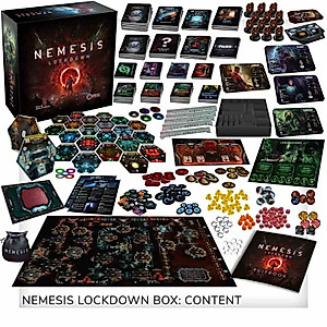 Nemesis Lockdown Board Game - Sci-Fi Horror Game, Tabletop Miniatures Strategy Game, Cooperative Adventure Game for Kids & Adults, Ages 14+, 1-5 Players, 90-180 Min Playtime, Made by Rebel Studio