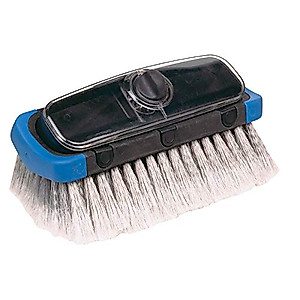 Carrand 93984 10" Flow-Thru Suds-N-Go Bi-Level Wash Brush With 71" Extension Pole