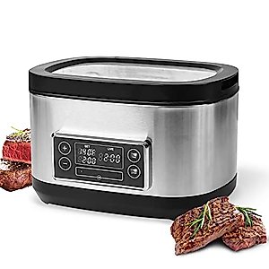 Mono-gatari Sous Vide Machine, Sous Vide Precision Cooker, 8 Quart Sous Vide Cooker with LED Touchscreen,Stainless Steel Ultra-quiet Fast-Heating Immersion Circulator Precise Cooker with Accurate Temperature and Timer Control,Water Bath Cooker with Recipe