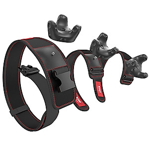 KIWI design Tracker Straps and Belt for Full Body Tracking VR, Compatible with PC VR Platform and SteamVR, Upgraded Hand/Foot Trackerstrap Accessories Fit HTC Vive Trackers (Trackers NOT Included)