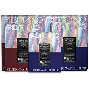 Fabriano Studio Cold Press Watercolor Pad, 11 x 14, White