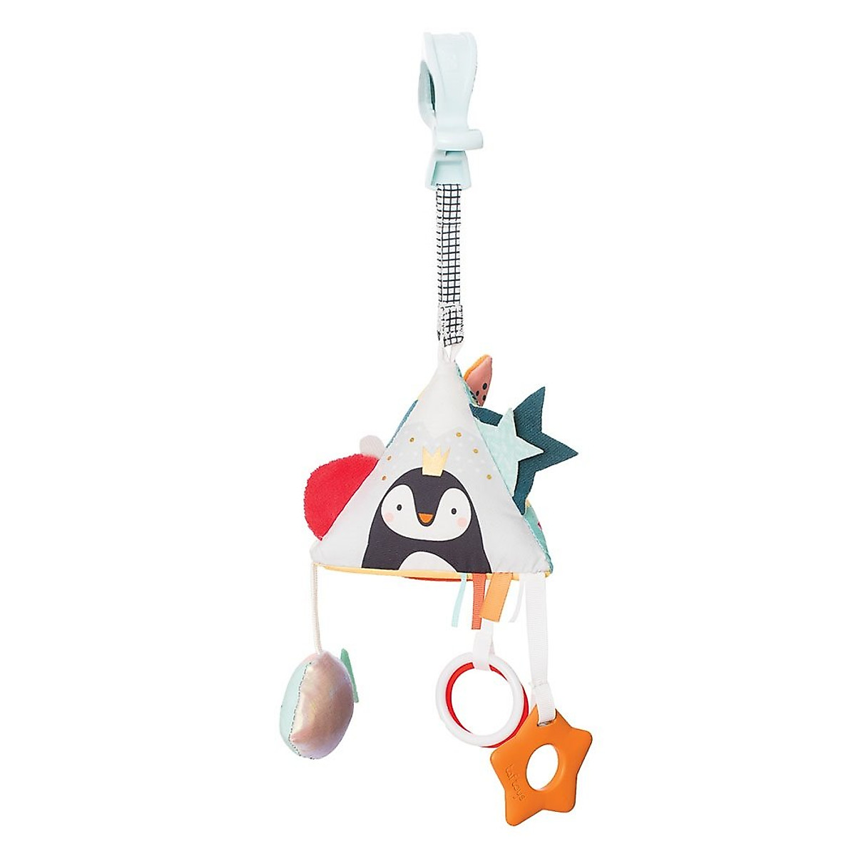 Taf Toys Baby’s Developmental Activity Pyramid Toy | 3+ Months Baby’s Curiosity Enhancer, Promotes Imagination, Senses & Motor Skills, Pram, Crib & Car Seat Attachable