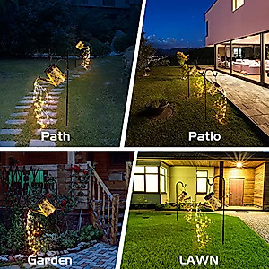 Otdair Solar Watering Can with Lights, Outdoor Garden Decor Waterproof Solar Garden Lights for Outdoor Pathway Yard Lawn Patio Party Decorations Gift for Mom Grandma Birthday