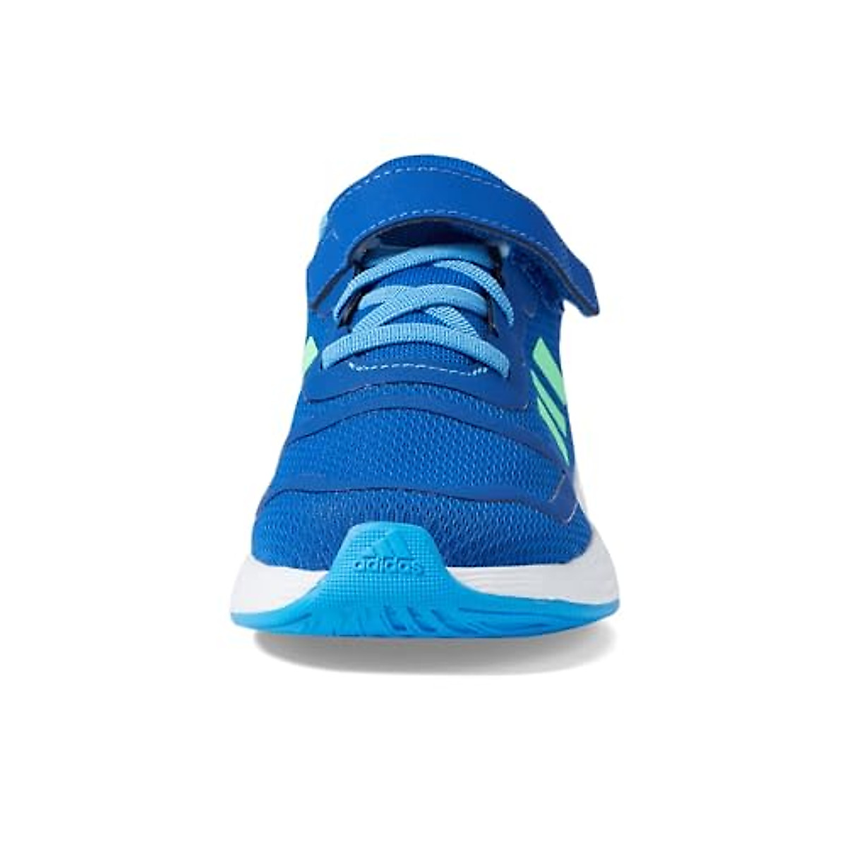 adidas Duramo 10 Running Shoe, Team Royal Blue/Beam Green/Pulse Blue (Elastic), 2 US Unisex Little Kid