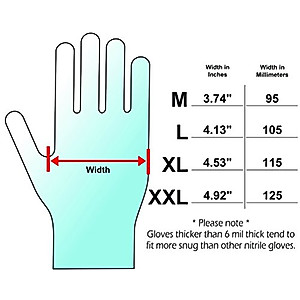 Adenna DLG679 Dark Light 9 mil Nitrile Powder Free Exam Gloves (Black, XX-Large) Box of 90