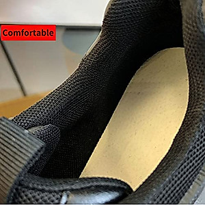 CHENSAN Women's Chunky Sneakers Platform Walking Shoes Breathable Casual Shoe (5,Black)